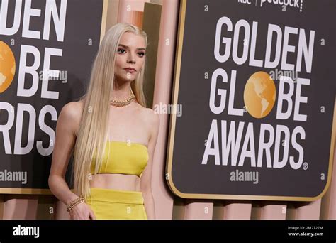 Anya Taylor Joy Arrives At The 80th Annual Golden Globe Awards At The