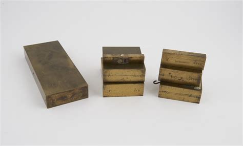 Set Of Seven Rectangular Weights Science Museum Group Collection