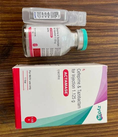 Zydus 1125g Cefepime And Tazobactam Injection 1125 Gm At ₹ 611vial