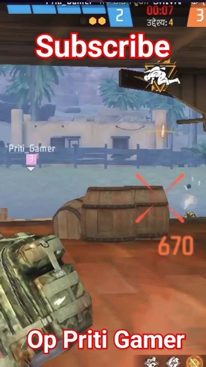 Freefire Shortvideo Awm Lover Op Priti Gamer Youtube