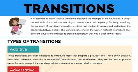 Transitions Types Of Transitions And Useful Examples Of Transitional