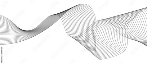 Abstract Wavy Background Thin Line Wavy Abstract Vector Background Curve Wave Seamless Pattern