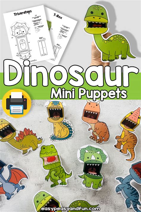 Dinosaur Puppet Templates Easy Peasy And Fun Membership