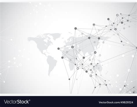 Global Network Connection Banner Design Template Vector Image
