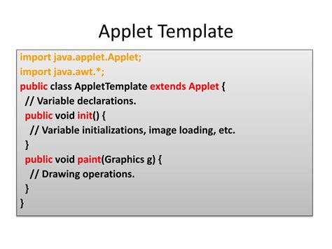 PPT Java Applets PowerPoint Presentation Free Download ID 2096388