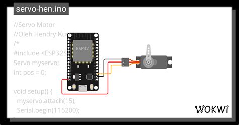 Servo O Wokwi Esp32 Stm32 Arduino Simulator
