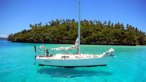 Обои тропики море парусник 1920x1080 Full Hd от Chappie картинки на рабочий стол и заставки