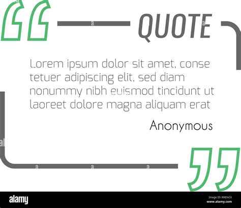 Vector Empty Quote Text Box Design Element For Excerption Stock Vector Image Art Alamy
