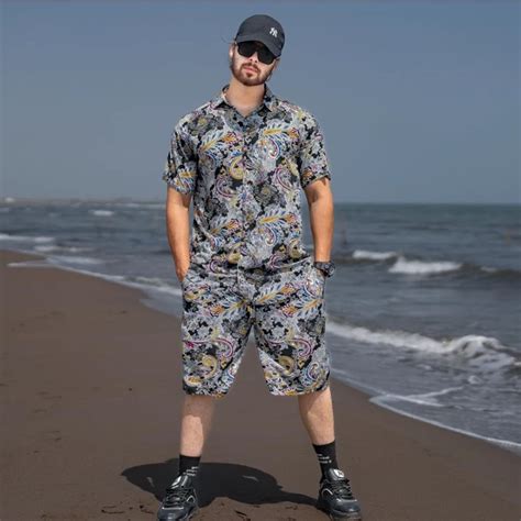 خرید و قیمت ست پیراهن و شلوارک هاوایی مردانه 4 مدل 7 روز مهلت مرجوع