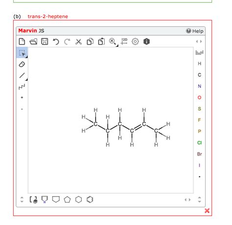 Solved B Trans 2 Heptene Marvin Js Help 2d Ci Br
