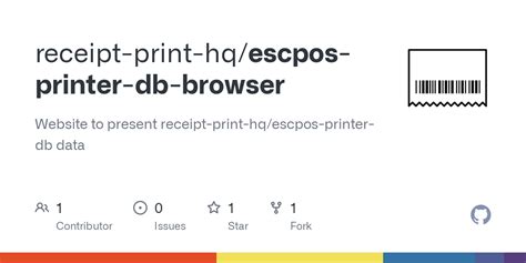 Github Receipt Print Hqescpos Printer Db Browser Website To Present