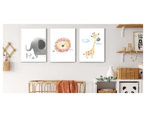 Set De 3 Cuadros 60 X 40 Cm Infantil Multicolor Ii La Tienda Online Mas