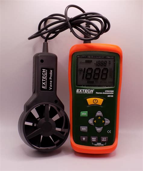 Extech Cfmcmm Mini Thermo Anemometer Great Lakes Gages