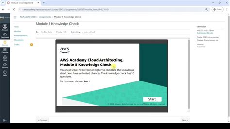Module 5 Knowledge Check Answers Adding A Database Layer Aws Academy Cloud Architecting