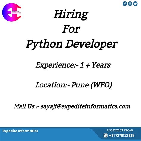 Pythondeveloper Hiring Ai Machinelearning Sayaji Patil