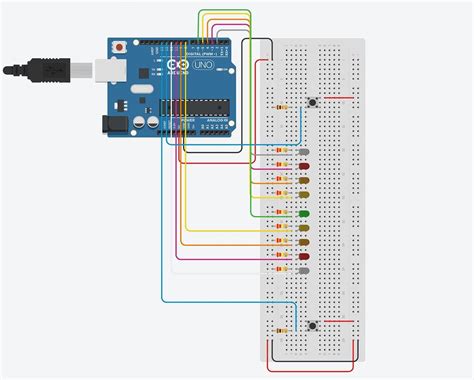 Need Coding Help With Leds And Two Pushbuttons Leds And Multiplexing Arduino Forum