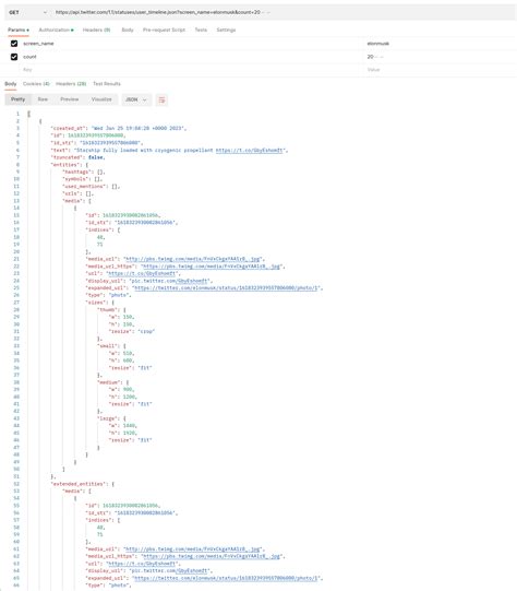 Twitter Api Timeline One Entire Week Stack Overflow