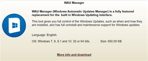Windows Automatic Updates Manager Review GHacks Tech News