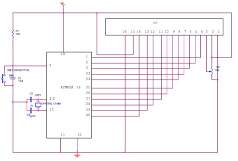 How To Interface 16x2 Lcd With Avr Microcontroller