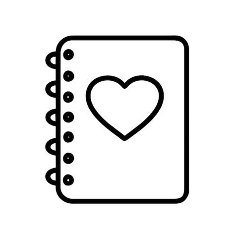 Premium Vector Notebook Icon Outline