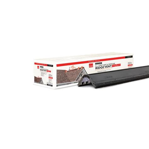 Owens Corning Ventsure 15 In X 4 Ft Black Plastic Strip Heat And