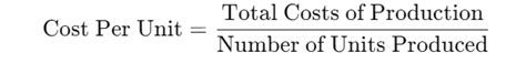 Cost Per Unit Definition Formula How To Optimize Vvap Global