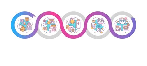 Content Sharing Vector Infographic Step Template Scheme Text Workflow