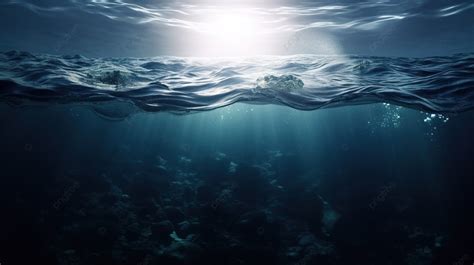 바다와 파도의 수중 장면 깊은 바다의 사진 대양 바다 배경 일러스트 및 사진 무료 다운로드 Pngtree