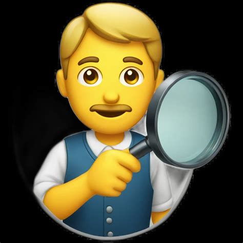 Man Magnifying Glass Emoji Ai Emoji Generator