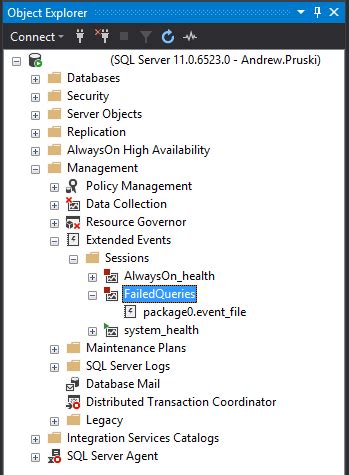 Identifying Failed Queries With Extended Events SQLServerCentral