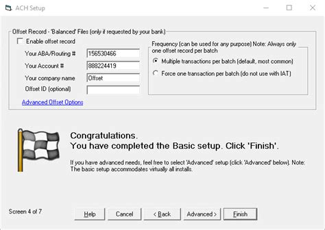 ACH File Setup Treasury Software