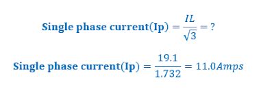 MCB Current Calculation