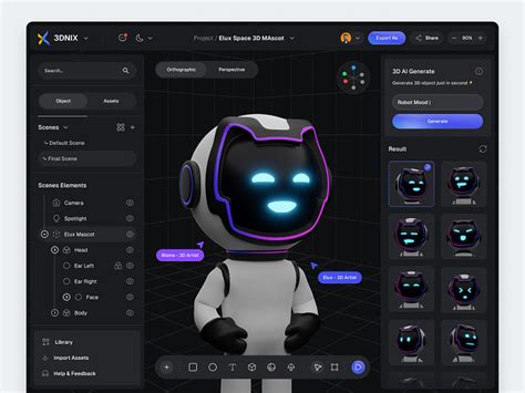 3d Ai Web App Design Behance