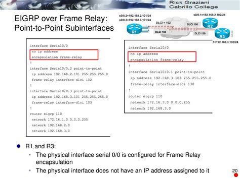 ppt cis 185 advanced routing protocols eigrp part 2 powerpoint