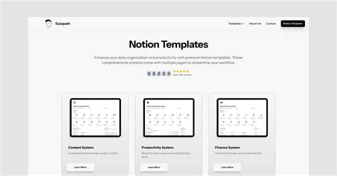 notion templates eazypath