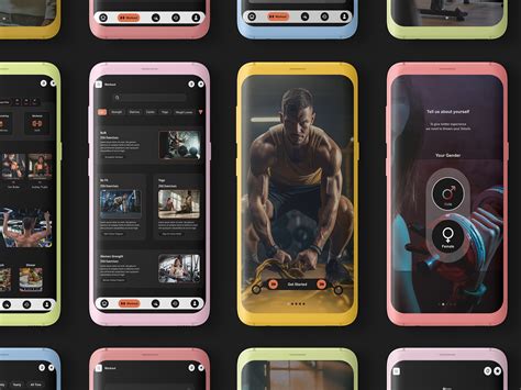 sleek and intuitive fitness program mobile app ui ux design by ragu