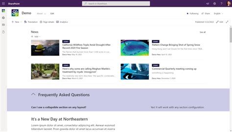 Working With Collapsible Sections In Modern Sharepoint Darce Hesss Blog