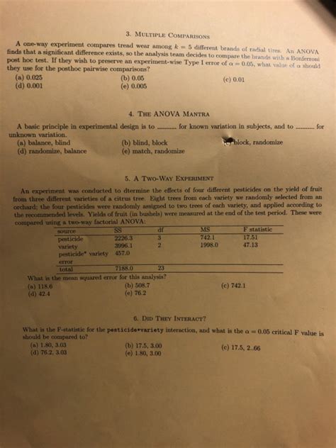 Solved EXERCISE ANOVA STATISTICS AND DATA ANALYSIS A STUDY Chegg