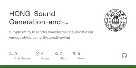 Github Hong Sound Generation And Processingnaudiowaveformrender