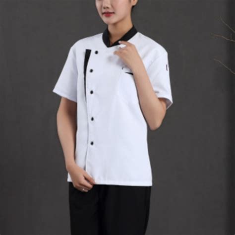 접합 요리사 요리 작업복 케이터링 레스토랑 커피 숍 웨이터 유니폼 크기 Xxl 흰색
