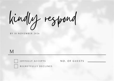 Free And Customizable Rsvp Templates