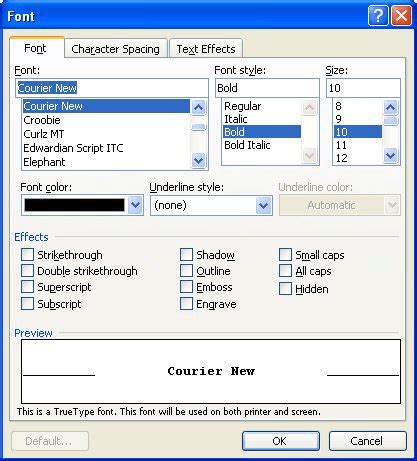 Complex Compound Formatting Microsoft Word