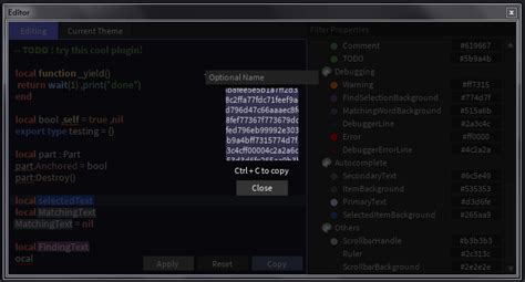 Schemes Plugin To Easily Edit Your Script Editor Community