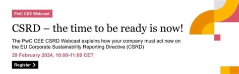 PwC CEE Webcast CSRD The Time To Be Ready Is Now 29 February AmCham Bulgaria