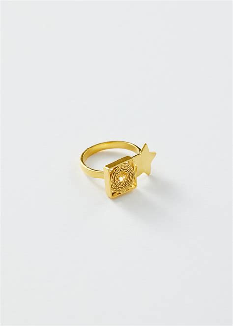 18kt Gold Vermeil Next Generation Zuhal Ring Pippa Small
