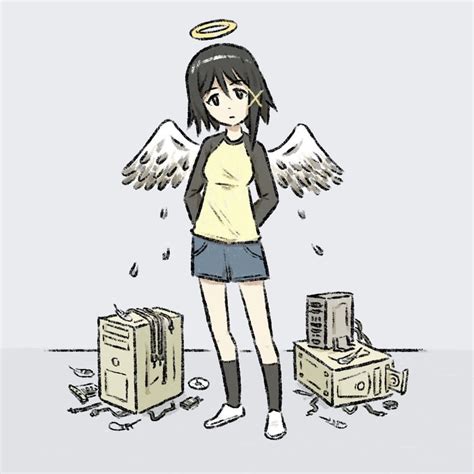 Iwakura Lain Rakka And Nakahara Misaki Serial Experiments Lain And 2