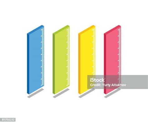 눈금자 아이콘 벡터 기호 흰색 배경에 고립 된 아이소메트릭 3d 스타일 3차원 형태에 대한 스톡 벡터 아트 및 기타 이미지 3차원 형태 개념 개념 기호 Istock