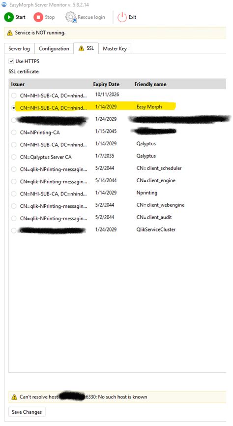 Ssl Certificate Error Support Easymorph Community Data Preparation Professionals And