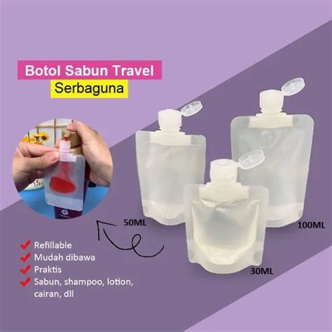 Botol Refill Sampoo Sabun Travelling Botol Isi Ulang Sampo Tebal