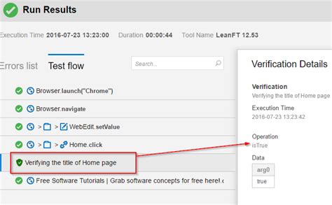 assertions in leanft in java
